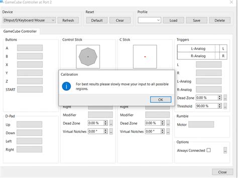 failed calibration r dolphinemulator