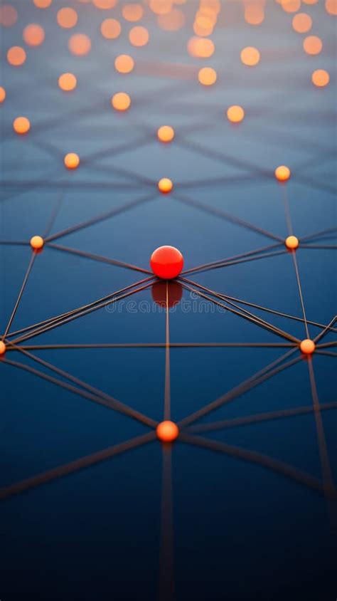 Data Flow Technology Enabling Abstract Network Connection For Global Communication Concept Stock