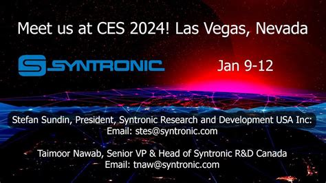 Jaclyn Eisenmann On Linkedin Ces2024 Syntronic