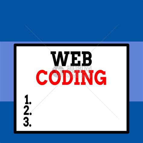 显示Web编码的概念手写概念意义工作涉及为互联网开发网站特写视图大空白矩形高清图片下载 正版图片 摄图网