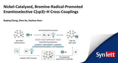 Synlett Journal On Linkedin Catalytic Csp3h Cross Coupling Offers