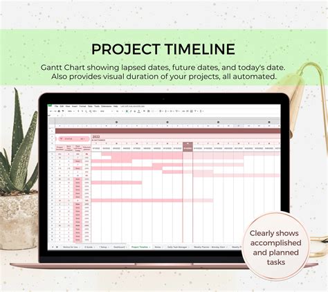 Gantt Chart Google Sheet Gantt Chart Template Project Management Template Project Timeline
