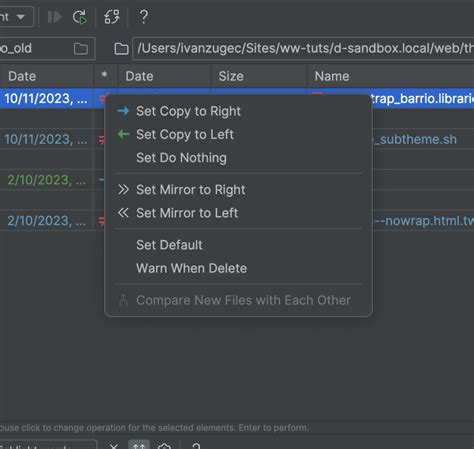 How To Compare Files And Sync Changes Using PhpStorm WebWash