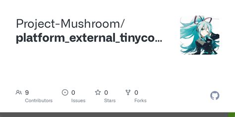 Github Project Mushroom Platform External Tinycompress
