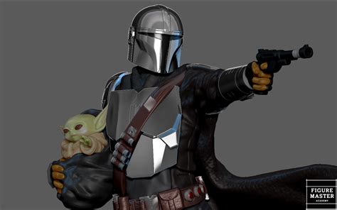 3d File Mandalorian Mando Ver2 Disney Darksaber Statue 3d Print Model 👾 ・3d Printing Design To