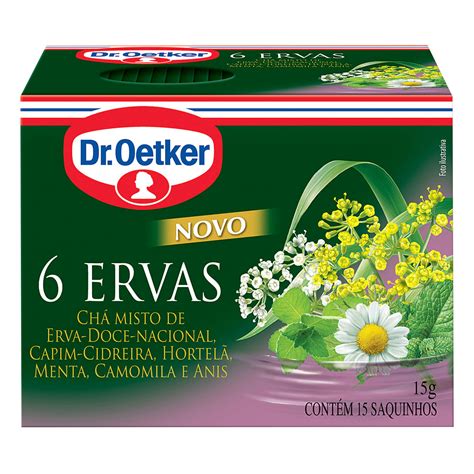 Chá Misto 6 Ervas Dr Oetker Caixa Com 15 Sachês 15g Carrefour
