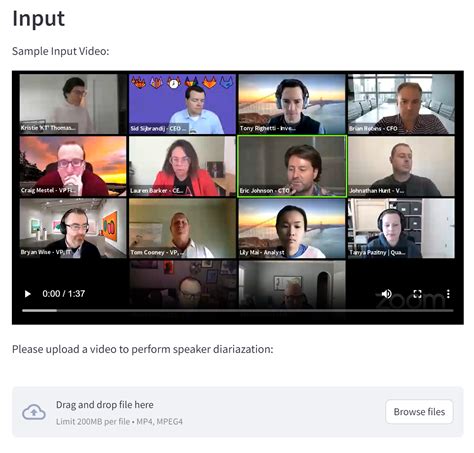 Speaker Diarization Devpost