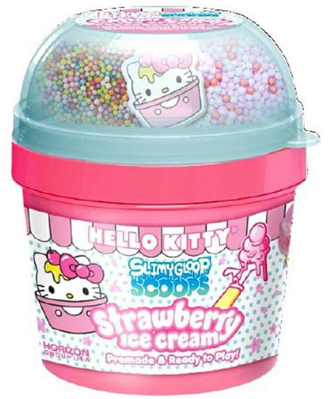 Hello Kitty Slimygloop Scoops Strawberry Ice Cream Mystery Pack Horizon