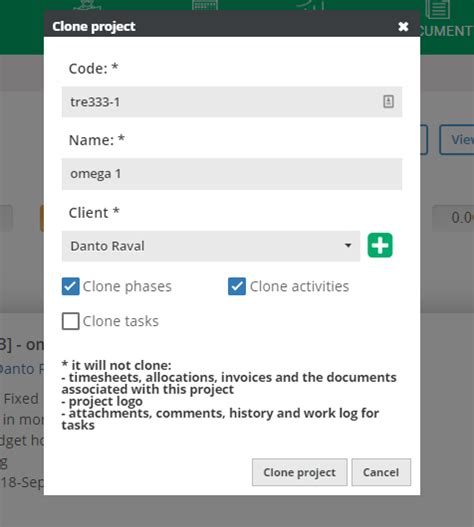 Creating Or Duplicating Projects Elapseit Help Center