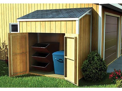 The Houseplan Shop Lean Too Garage Shed Storage Building Plans Diy