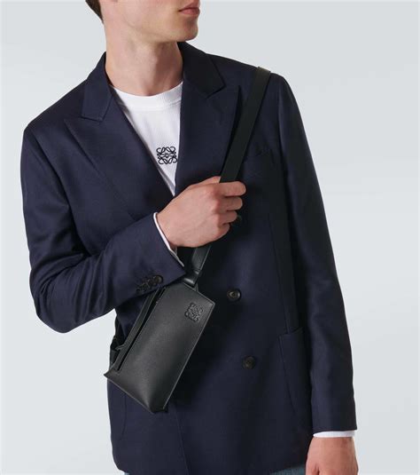 Loewe Vertical T Pocket Grained Leather Belt Bag Loewe