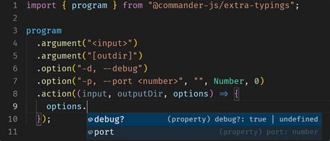 node js ts 分析字符串实现 commander js 自动强类型 不会投入生产的新特性尝鲜 segmentfault 思否