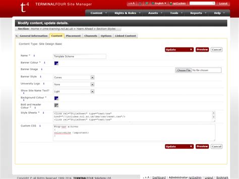 Styling Content Using HTML And CSS Research And Conference Websites Using The T4 CMS
