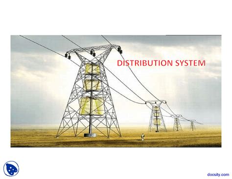 Distribution System Electrical Engineering Lecture Slides Slides
