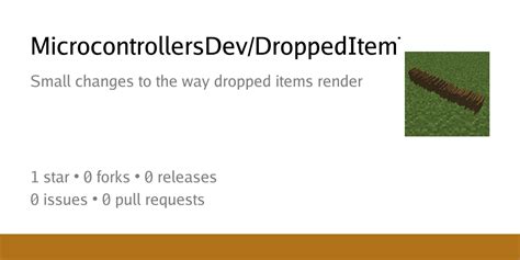 Issues Microcontrollersdevdroppeditemtweaks