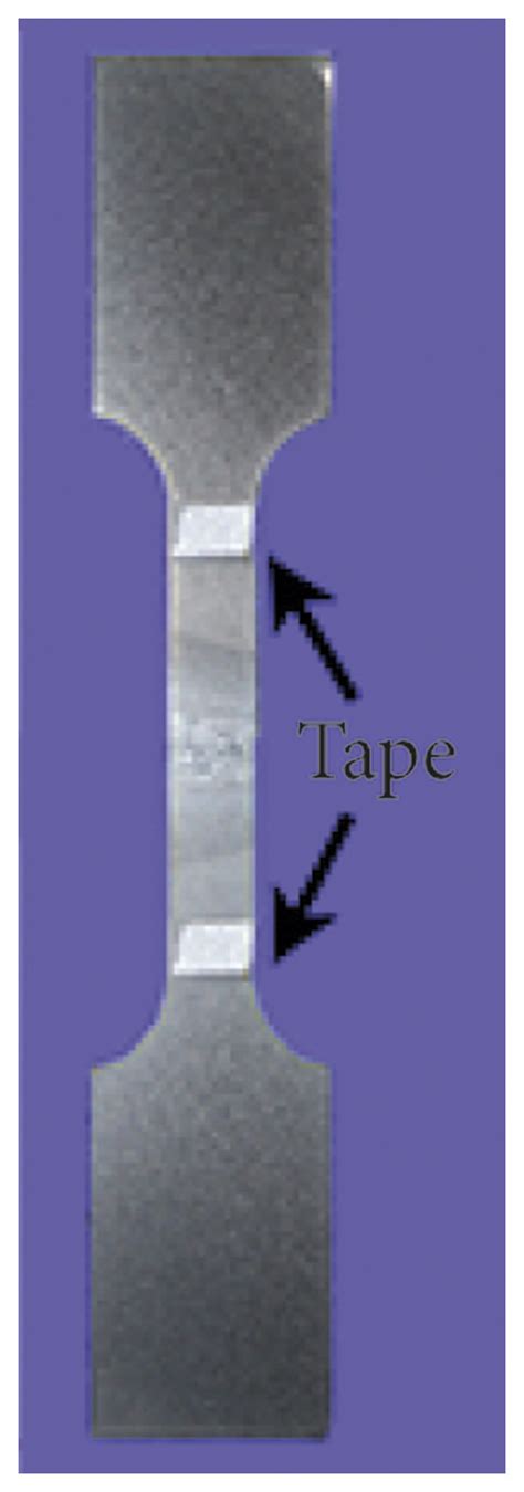 A Mts Tensile Testing Configuration Showing The Position Of The Laser