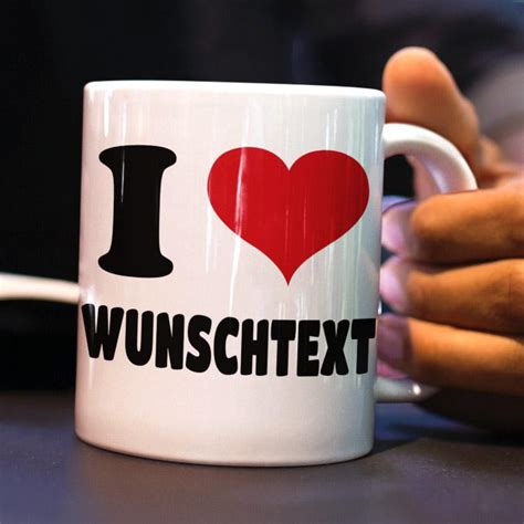 Tassen Mit Namen Bedrucken Personalisierte I Tasse And Text Gestalten