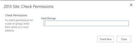 Check User Permissions In Sharepoint