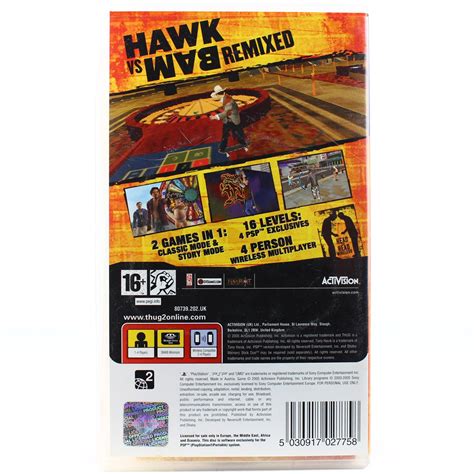 Tony Hawks Underground 2 Remix Sony Psp Wts Retro Køb Spillet Her