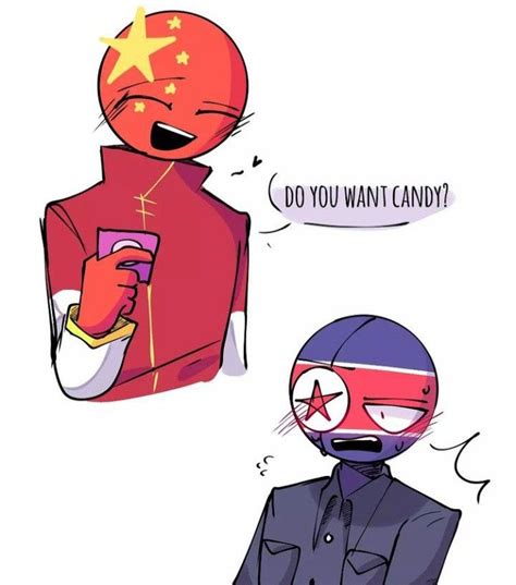 Pin On 絵 Contryhumans 18 China North Korea Country Jokes