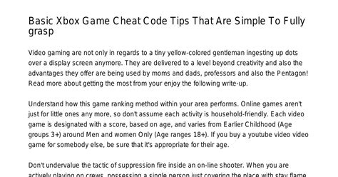 Easy Computer Game Cheat Program Code Tips That Are Really Easy To Fully Graspdvgii Pdf Pdf