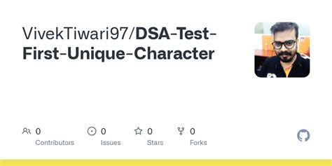 Github Vivektiwari97dsa Test First Unique Character