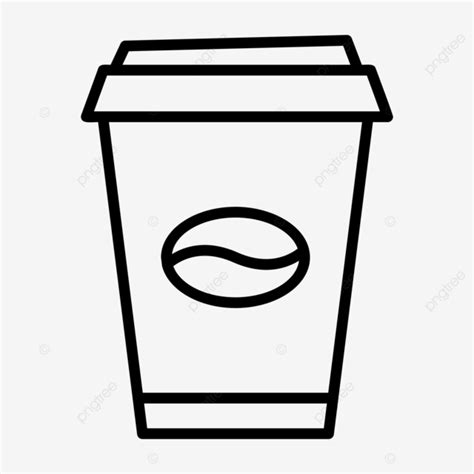 커피 컵 라인 아이콘 벡터 커피 컵 아이콘 커피 컵 카페 Png 일러스트 및 벡터 에 대한 무료 다운로드 Pngtree