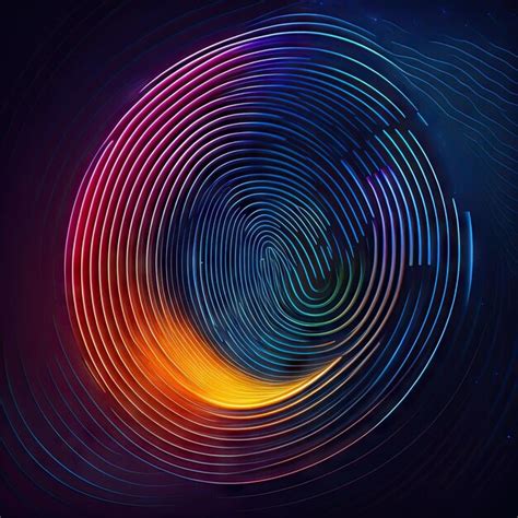 Premium Ai Image Fingerprint Digital Security Risk Concept