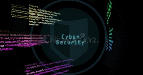 Displaying Shield Icon Protecting Data In Cybersecurity Dashboard With