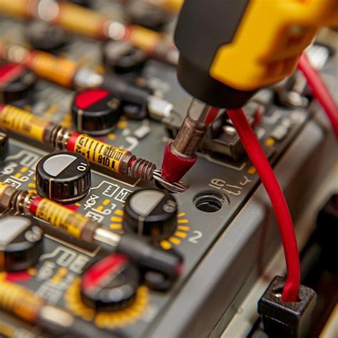 A Detailed Closeup Of A Multimeter Testing Electrical Connections Premium AI Generated Image