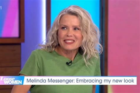 Melinda Messenger Unrecognisable As She Embraces New