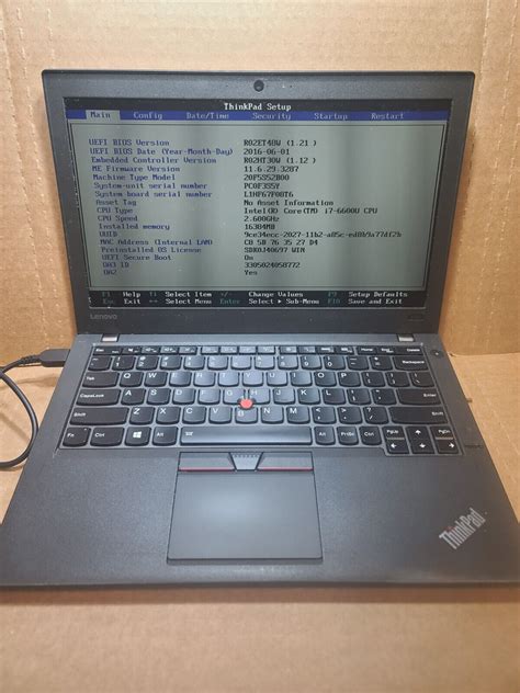 Lenovo ThinkPad X260 Intel Core I7 6600U 2 6GHz 16GB RAM NO HDD For Sale Knoppix Net