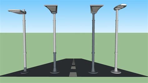 Street Light Sketchup Models Solar Street Lamp 3d Model In