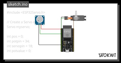 Servopotentio Wokwi Esp32 Stm32 Arduino Simulator
