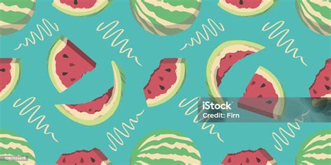 재미 있는 원활한 반복 컴퓨터 그래픽 그림 만화 돼지 여름 음식 패턴 물 멜론 조각과 어두운 검은 배경에 소용돌이 건강한