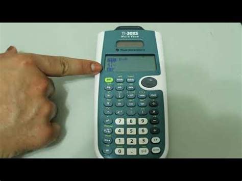 How Do You Put Scientific Notation In A TI 30xa Calculator