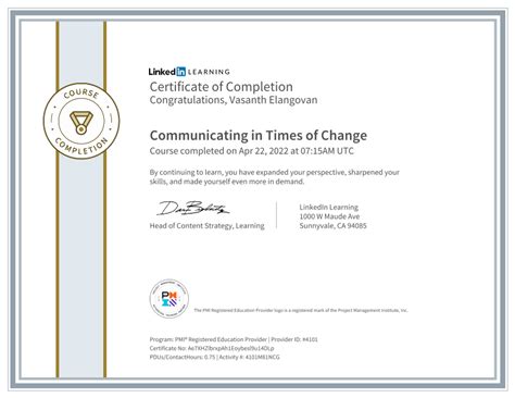 Vasanth Elangovan On Linkedin Certificate Of Completion