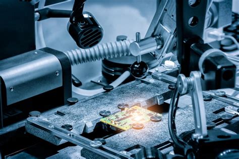 Premium Photo Chip Testing Equipment Manufacturing Of Microchips A