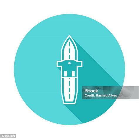 긴 그림자 플랫에서 항공모함 아이콘입니다 하나 배송 컬렉션 아이콘의 Ui Ux에 대 한 사용할 수 있습니다 교통수단에 대한 스톡 벡터 아트 및 기타 이미지 Istock