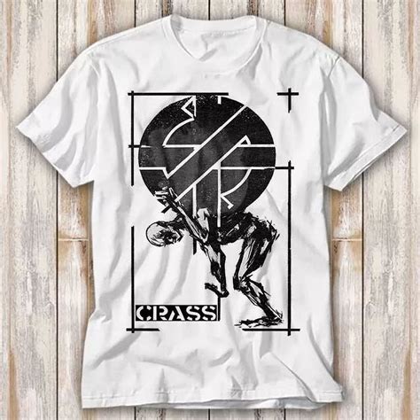 Crass Punk Anarchy British Street Graffiti Band T Shirt Top Tee