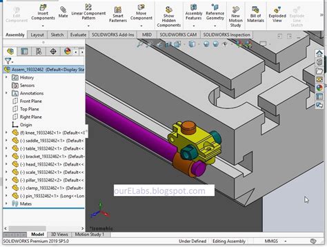 Create Mates In Solidworks Assembly ~ Ourengineeringlabs