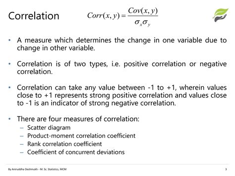 Covariance Vs Correlation Pptx Physics Science