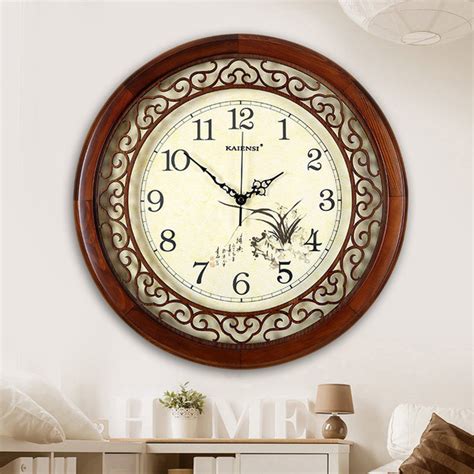 часы настенные простые круглые часы настенные украшение ресторана Charon купить по низкой цене