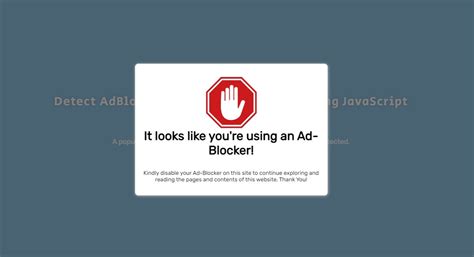 Detecting Ad Blocker Using Javascript Tutorial Sourcecodester