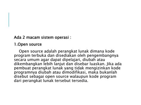 Open Source Sistem Operasi Ppt