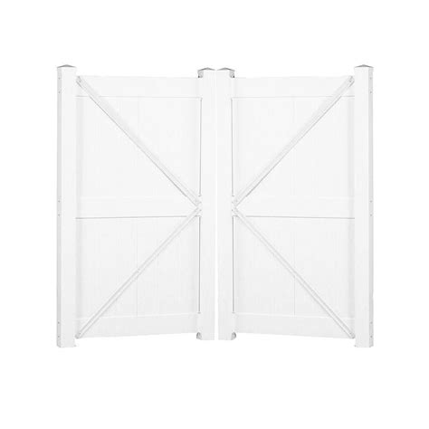 Weatherables Augusta 74 Ft W X 8 Ft H White Vinyl Privacy Fence