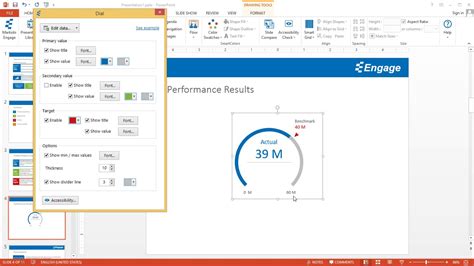 Create A Performance Dial Using The Engage Powerpoint Add In Youtube