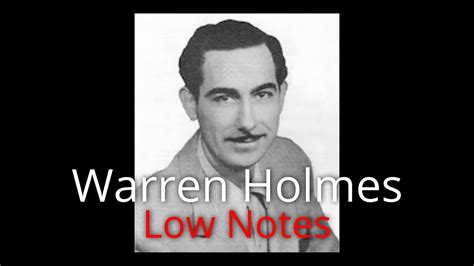 Warren Holmes Low Notes Eb2 To F1 Basso Profundo Youtube
