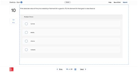 Solved Elasticity Quiz Saved Help Save Exit Submit If Chegg Com