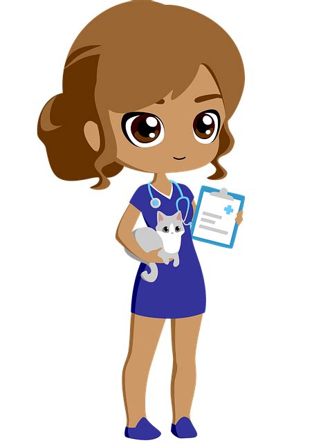 Download Woman Vet Veterinarian Royalty Free Stock Illustration